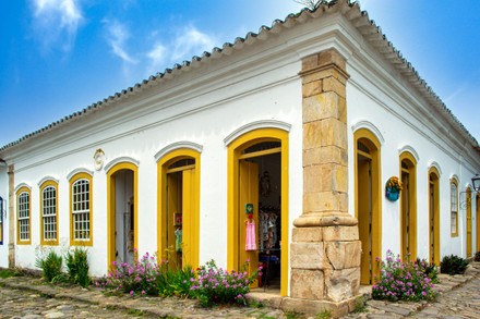 Portuguese Colonial Style Architecture Houses Buildings Editorial Stock ...