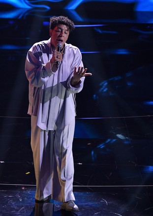 Italian Singer Yuman Performs On Stage Editorial Stock Photo - Stock ...