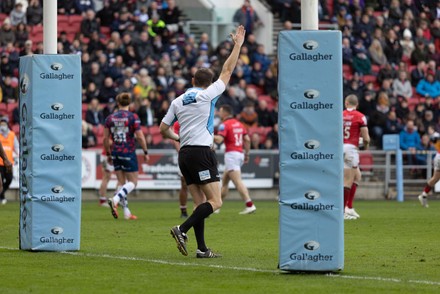 Penalty Try Todays Referee Matt Carley Editorial Stock Photo - Stock ...