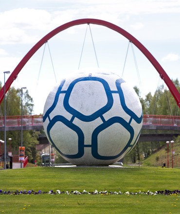 Big Football Roundabout Village Editorial Stock Photo - Stock Image ...