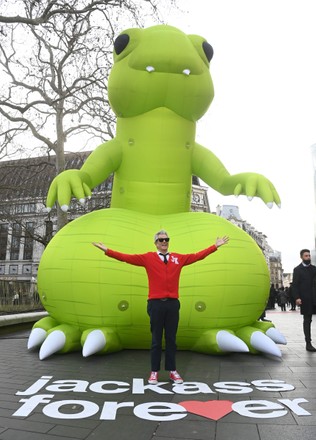 Johnny Knoxville Poses Inflatable Penis Shaped Editorial Stock Photo ...