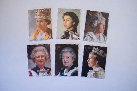 Collection Royal Mint Stamps Featuring Six Editorial Stock Photo ...