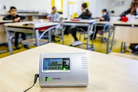 Co2 Meter Classroom This Measures Amount Editorial Stock Photo - Stock ...