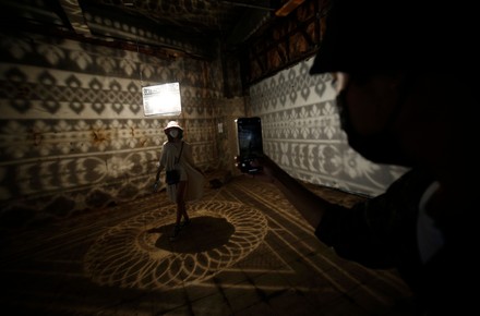 Visitor Poses Photos Shadow Center Art Editorial Stock Photo - Stock ...