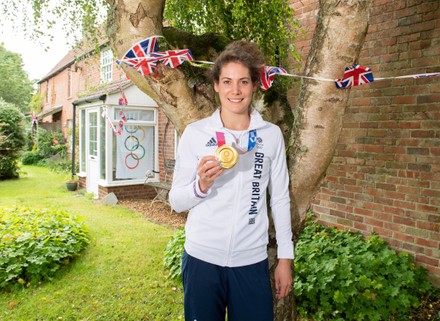 Kate French photoshoot, Wiltshire, UK - 12 Aug 2021 Stock Pictures ...