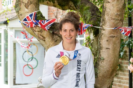 Kate French photoshoot, Wiltshire, UK - 12 Aug 2021 Stock Pictures ...