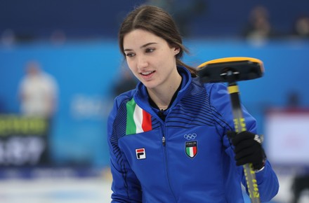 Stefania Constantini Italy During Curling Mixed Editorial Stock Photo ...