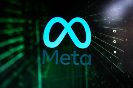 This Multiple Exposure Illustration Meta Logo Editorial Stock Photo ...