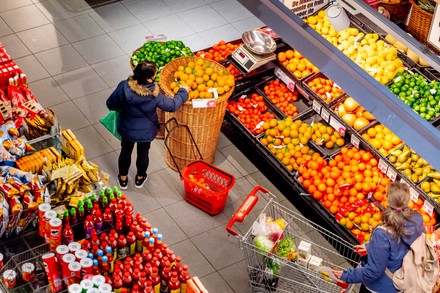Daily life, supermarket, Rotterdam, The Netherlands - 10 Feb 2022 Stock ...