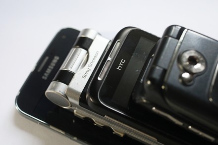 Old Mobile Phones On Kitchen Table Editorial Stock Photo - Stock Image ...