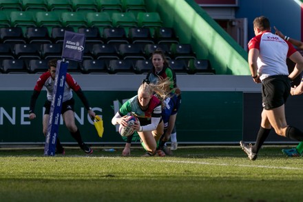 Heather Cowell Harlequins Scores Try Editorial Stock Photo - Stock ...