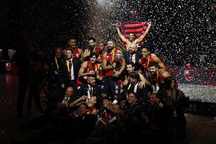 Players Flamengo Celebrate After Winning Final Editorial Stock Photo ...