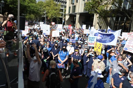 Nsw Nurses Strike Defiance Industrial Relations Editorial Stock Photo ...