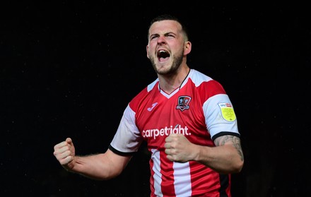Pierce Sweeney Exeter City Celebrates After Editorial Stock Photo ...