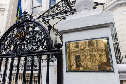 Ukraine Embassy London Britain 16 February Editorial Stock Photo ...