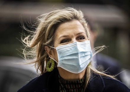 Dutch Queen Maxima Wears Face Mask Editorial Stock Photo - Stock Image ...