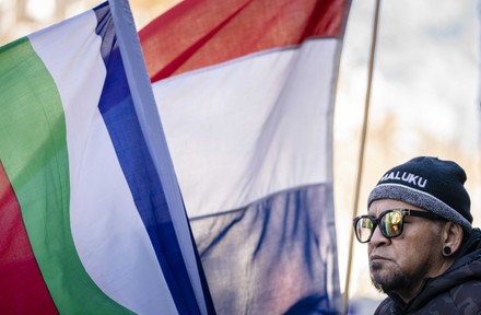 Protester Rms Flag During Presentation Results Editorial Stock Photo ...