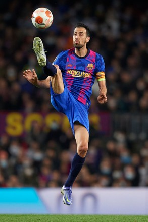 Sergio Busquets Barcelona Controls Ball During Editorial Stock Photo ...