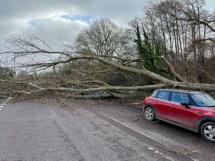 Storm Eunice Brings Winds 90 Mph Editorial Stock Photo - Stock Image ...