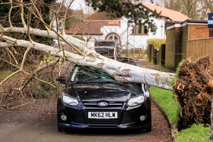 Strong Winds Causing Damage Storm Eunice Editorial Stock Photo - Stock ...