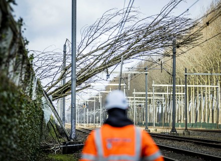 Repair Works On Overhead Line Maarssen Editorial Stock Photo - Stock ...