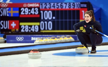 Anna Hasselborg Sweden Competes During Curling Editorial Stock Photo ...