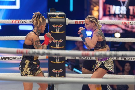 Britain Hart-Beltran (USA) v Christine Ferea (USA) Knucklemania II Bare ...