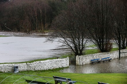 Water River Calder Floods Playing Field Editorial Stock Photo - Stock ...