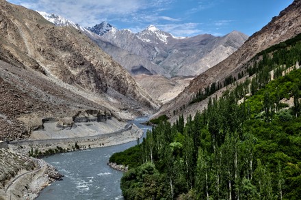 Suru River Runs Through Valley Deep Editorial Stock Photo - Stock Image ...