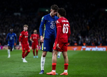 Trent Alexanderarnold Liverpool Kai Havertz Chelsea Editorial Stock ...