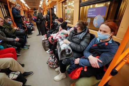 Situation in Ukraine after beginning of Russian attack, Kiev - 24 Feb ...