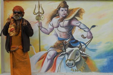 Saint Poses Photo Front Mural Lord Editorial Stock Photo - Stock Image ...
