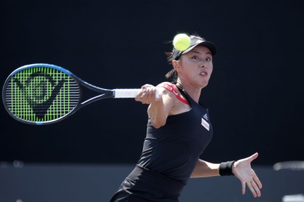 Chinese Tennis Player Qiang Wang Action Editorial Stock Photo - Stock ...