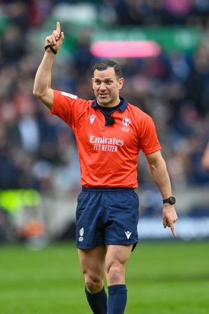 Referee Karl Dickson Rfu During Guinness Editorial Stock Photo - Stock ...