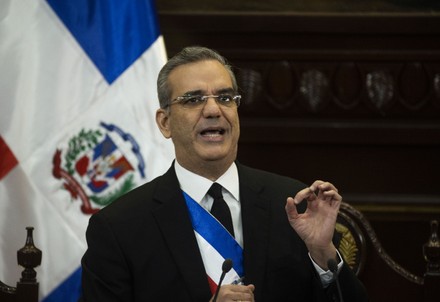 Dominican Republic President Luis Abinader Delivers Editorial Stock ...