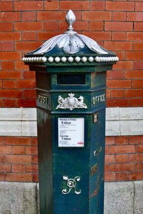 Green Post Box Old Stationwhenever There Editorial Stock Photo - Stock ...