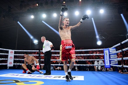 imágenes de World Boxing Organization Asia Pacific super featherweight title bout Liam Wilson vs ...