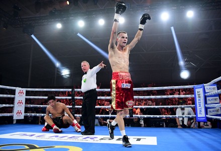 World Boxing Organization Asia Pacific super featherweight title bout Liam Wilson vs Joe Noynay ...