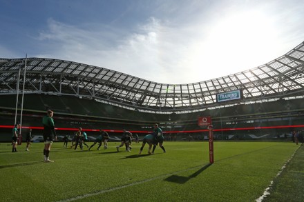 Ireland Rugby Open Training, Aviva Stadium, Dublin - 03 Mar 2022 Stock ...