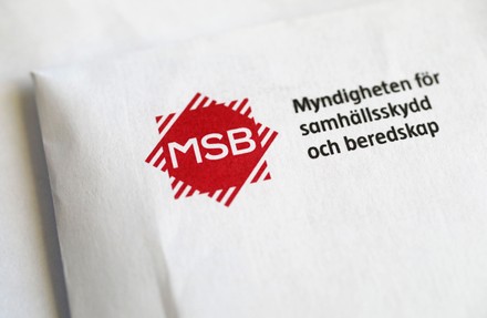 Logo Swedish Civil Contingencies Agency Swedish Editorial Stock Photo ...