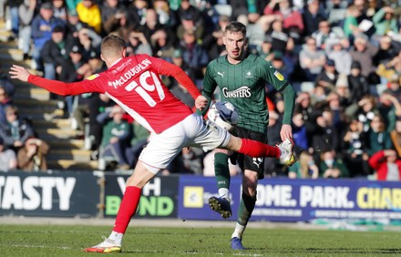 Danny Mayor Plymouth Argyle Battles Ball Editorial Stock Photo - Stock ...