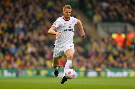 Kristoffer Ajer Brentford Carrow Road Norwich Editorial Stock Photo ...