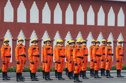 Cisf Fire Wing Demonstrating Fire Drill Editorial Stock Photo - Stock ...