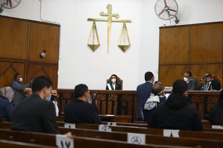 Egyptian Female Judge Rear Seen During Editorial Stock Photo - Stock ...