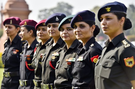 INDIAN ARMY WOMEN OFFICERS POSE PHOTOGRAPH Editorial Stock Photo ...