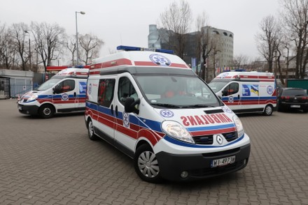 Ambulances Depart Kiev Ukraine Handed Over Editorial Stock Photo ...