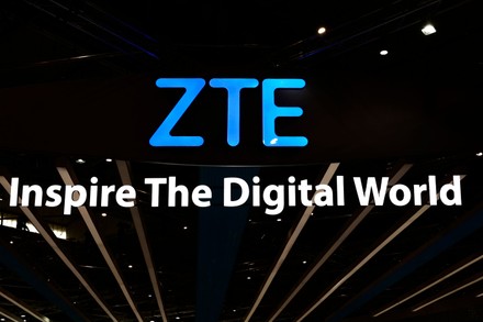 Zte Logo Exhibited Zte Stand During Editorial Stock Photo - Stock Image ...