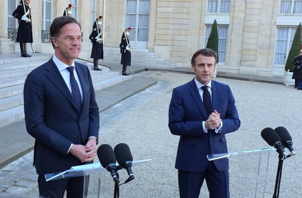 Mark Rutte meets Emmanuel Macron to discuss the situation in Ukraine ...