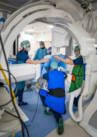 Cardiac Catheterization Performed By Pediatric Cardiologist Editorial ...