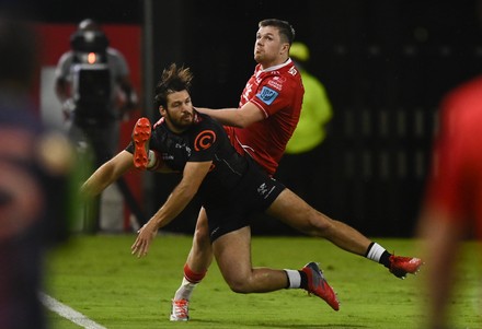 Marius Louw Sharks Tries Charge Down Editorial Stock Photo - Stock ...